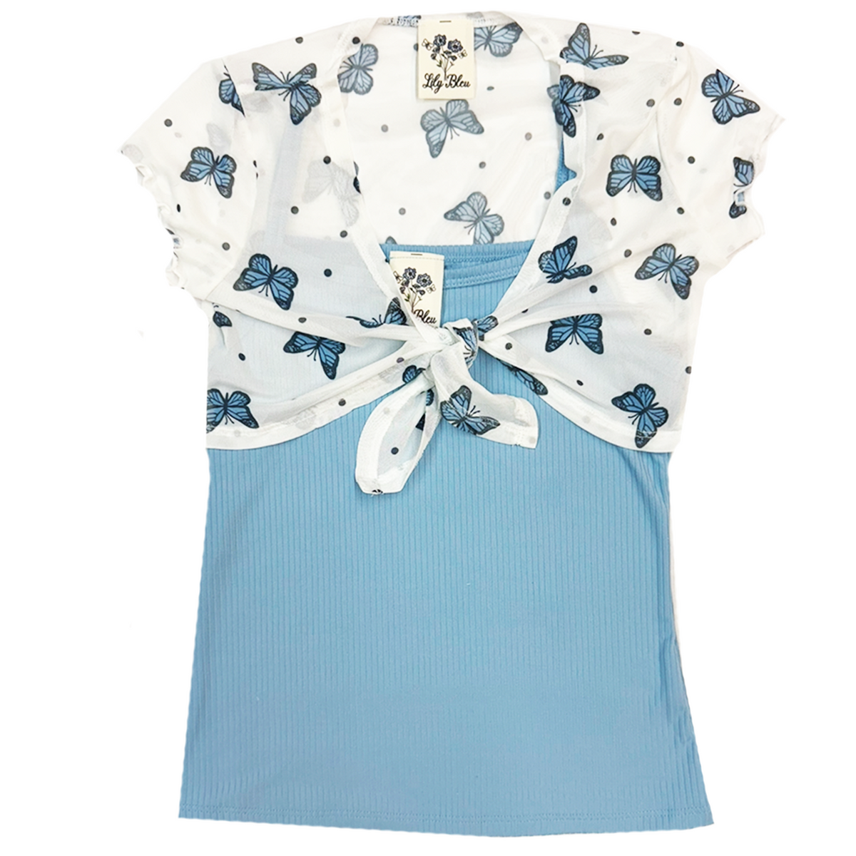 Bianca Butterfly Mesh Top – Lily Bleu
