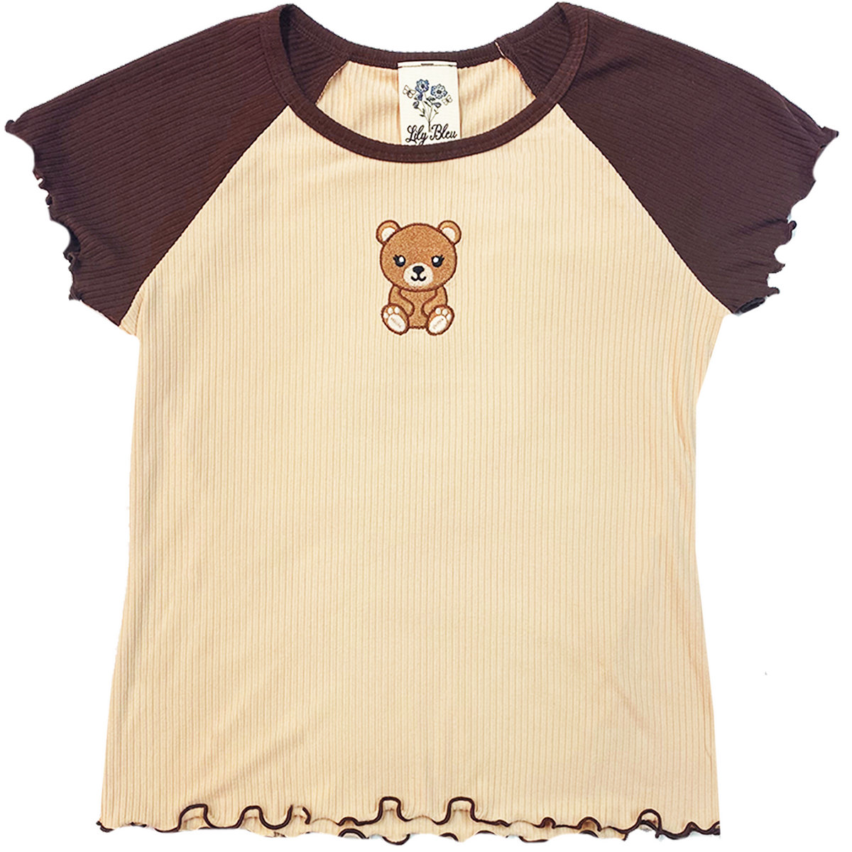 Reagan Teddy Bear Raglan Top – Lily Bleu